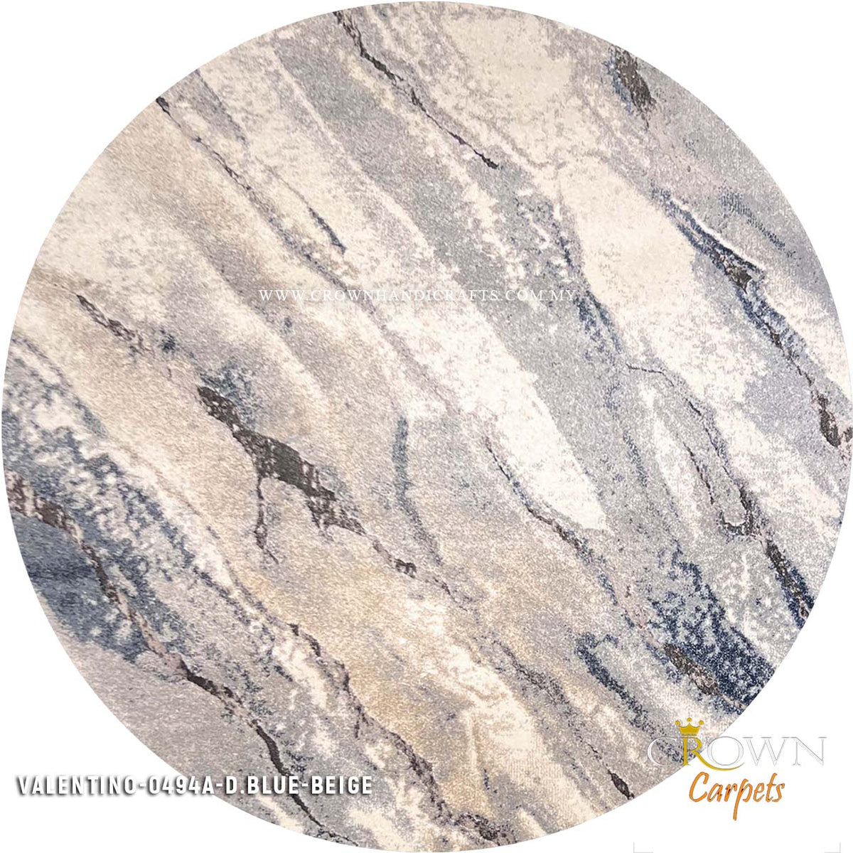 Amazing Smooth Feel Luxury Rugs Modern Round Design | Valentino 0494A ...