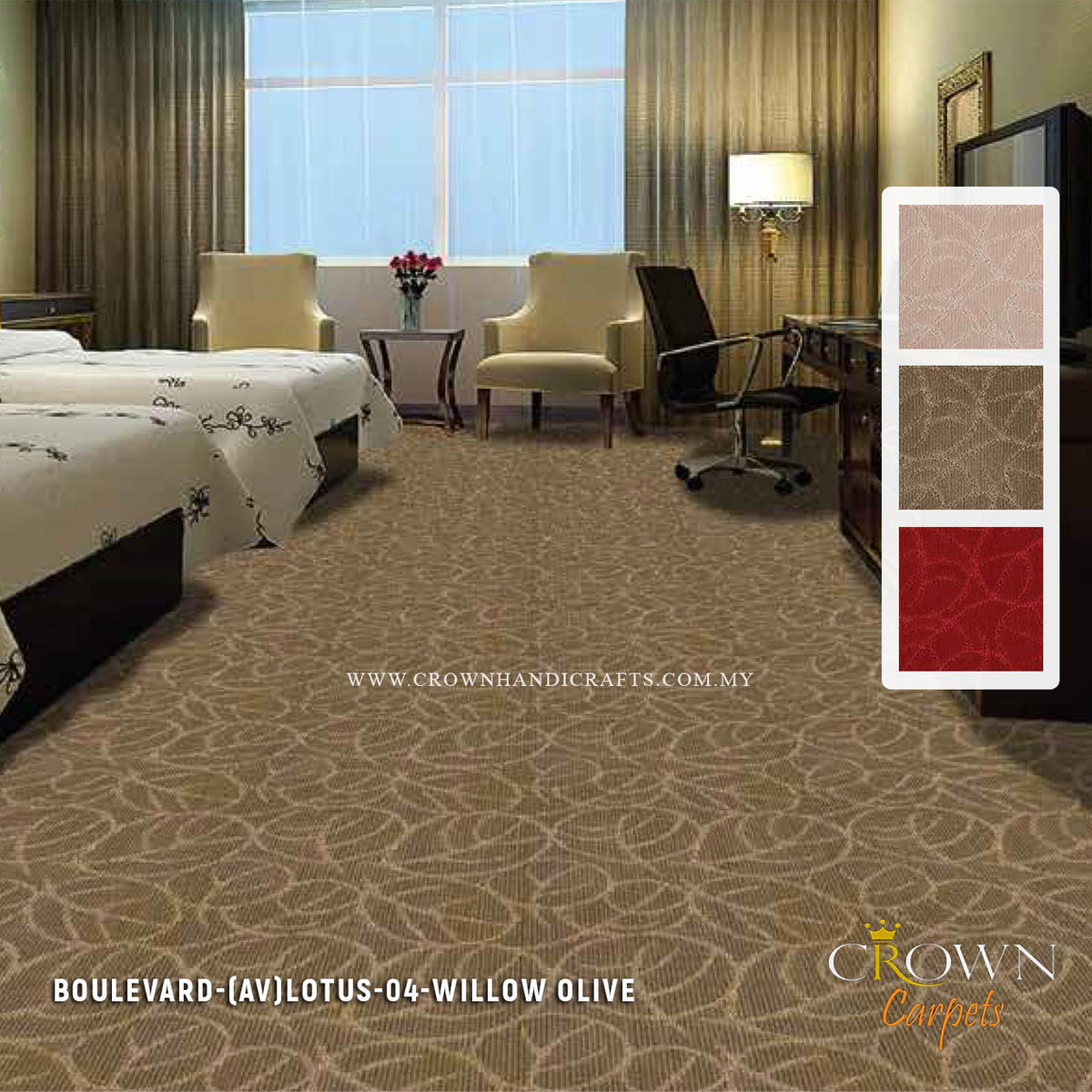 Modern Design Hotel Carpets by Crown Carpets Malaysia | Boulevard Lotu ...