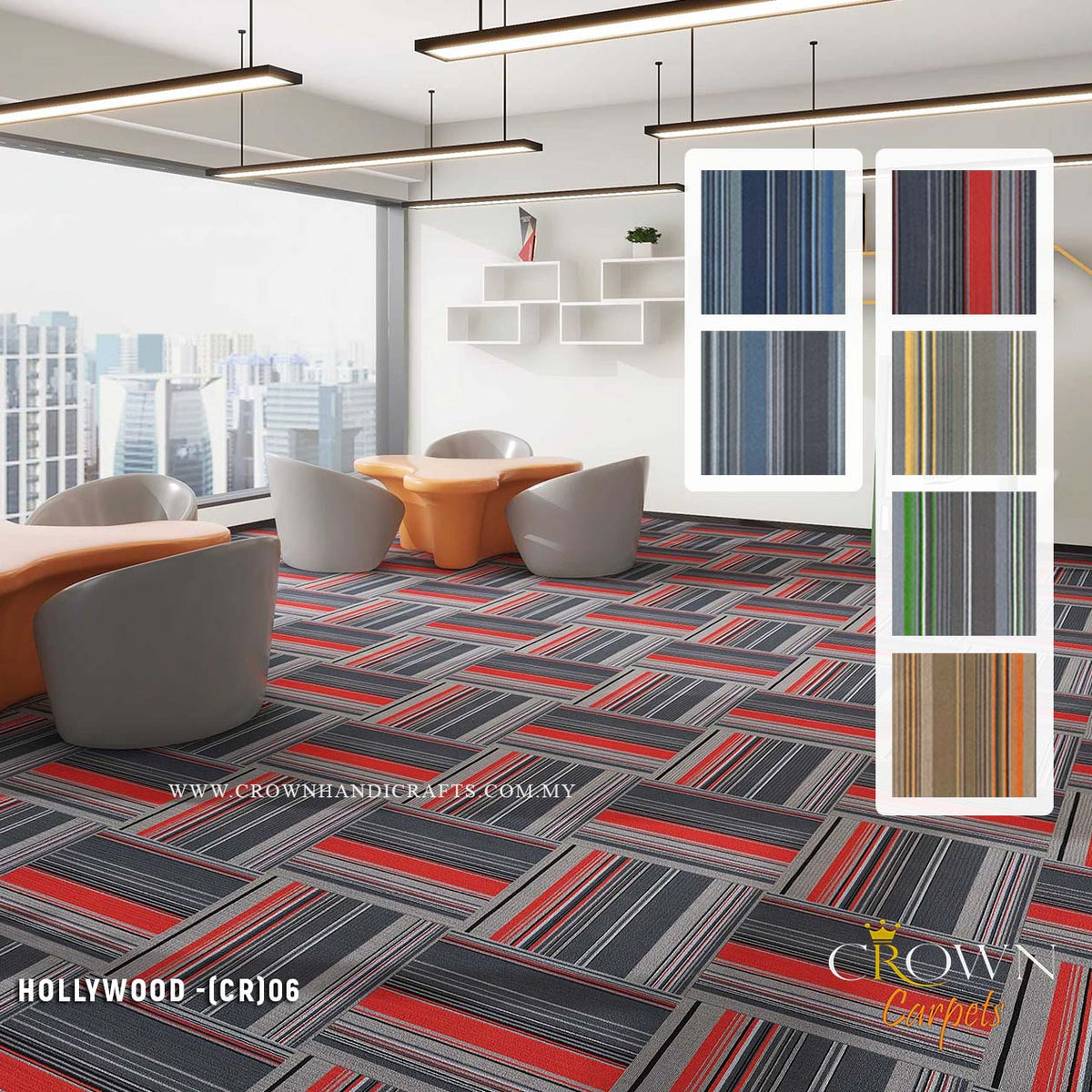 Amazing Carpet Tile Pattern | Hollywood (CR) – Crown Furniture & Carpets