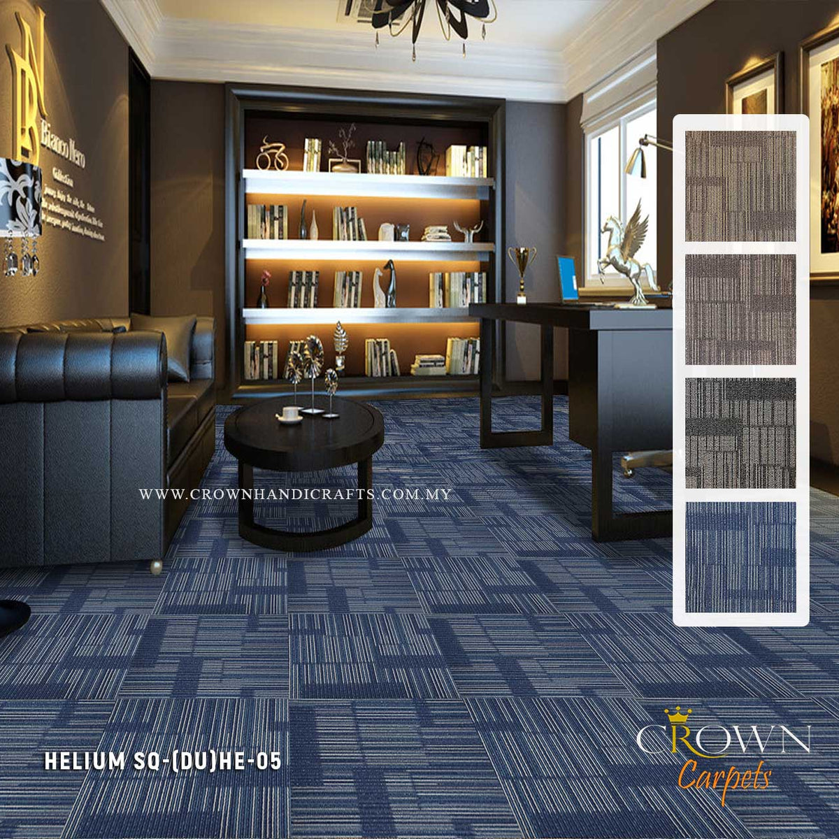 Attractive Floor Carpet Tile | Helium SQ (DU) – Crown Furniture & Carpets
