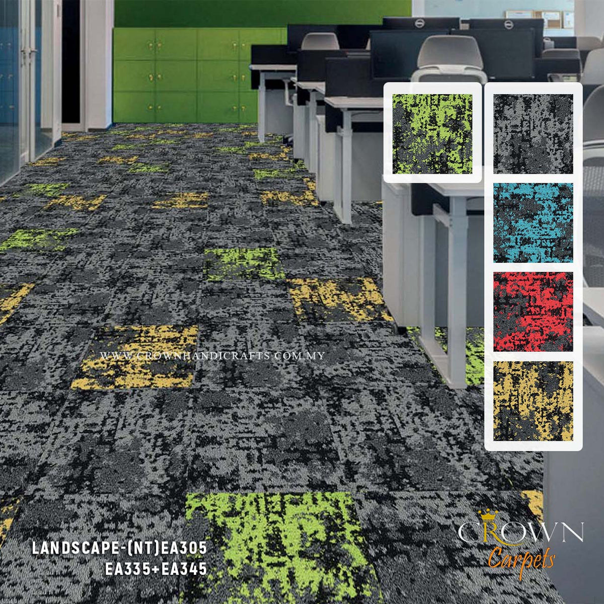 Attractive Floor Carpet Tile | Landscape (NT) – Crown Furniture & Carpets