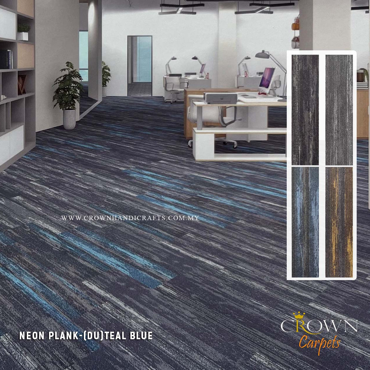 Competitive Price Textured Carpet Tiles | Neon Plank (DU) – Crown ...