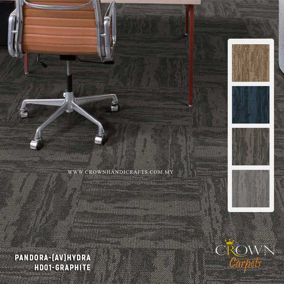 Decorative Carpet Tiles for Office Use | HYDRA-PANDORA- S (AV) – Crown ...