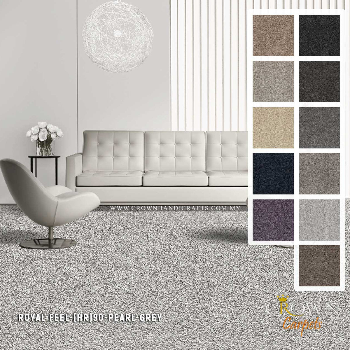 Luxury High-end Solid Plain Carpets in Malaysia by Crown Carpets | Roy ...