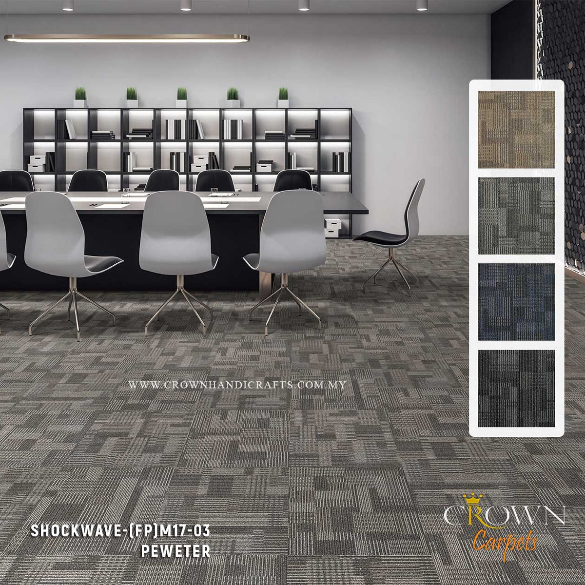 Impressive Commercial Carpet Tiles | Shockwave-Essential (FP) – Crown ...